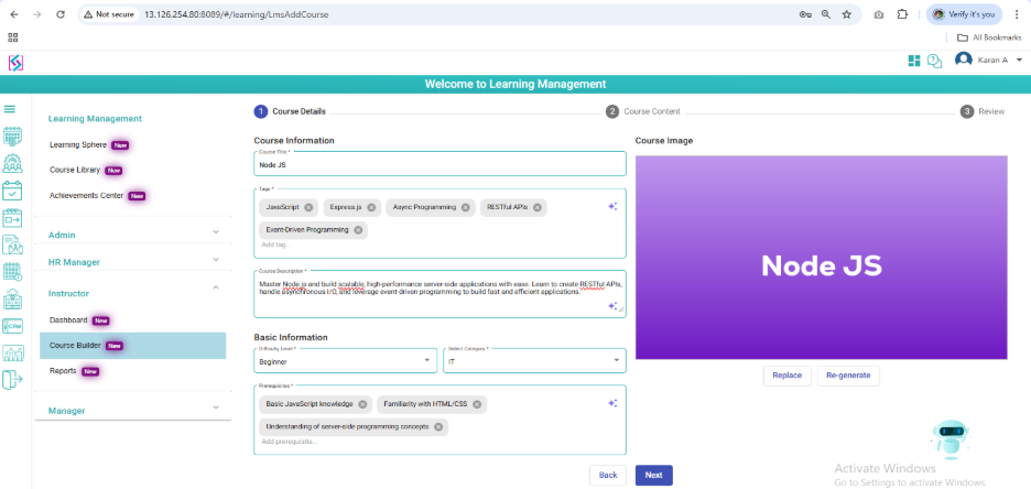 LMS Instructor – Help